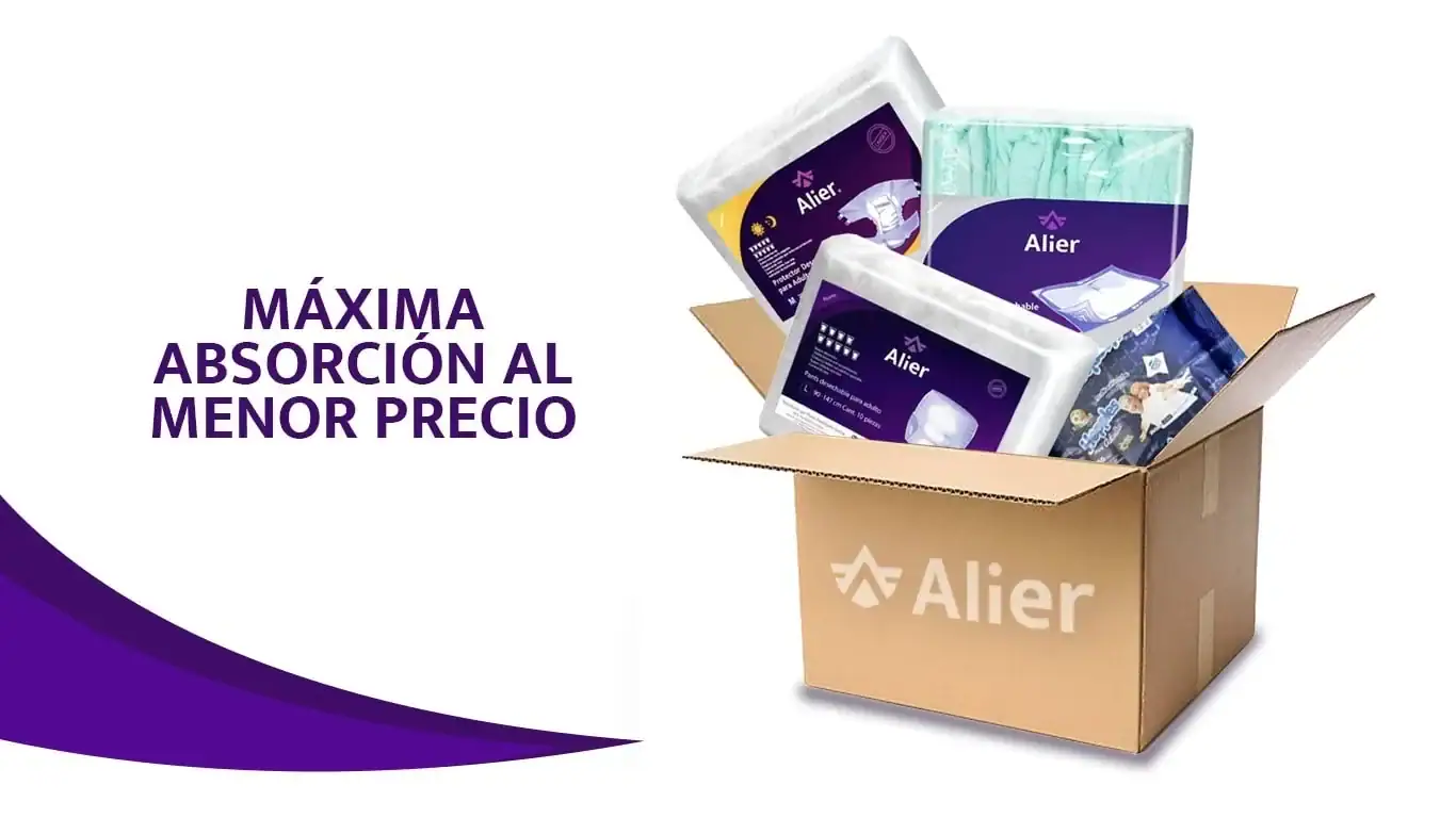 Distribuidores de pañales para adultos al Mejor Precio - Alier®